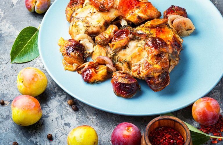 Plum Peach Chicken - Live Healthy! Cooks